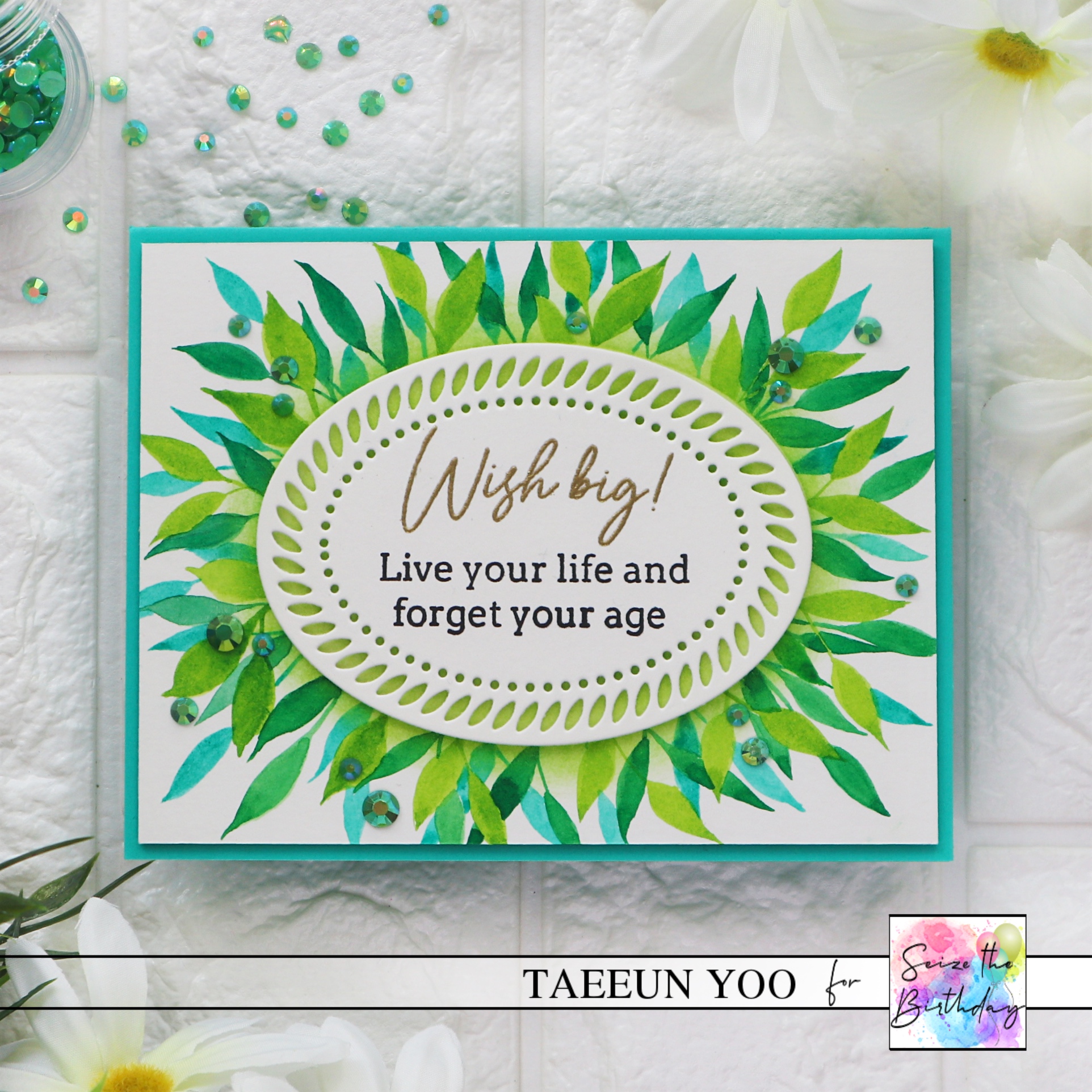 Seize the Birthday #209 – 3 Shades of Green – rainbow in november