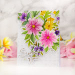 Watercolored Painted Daisies – Pinkfresh Studio – rainbow in november